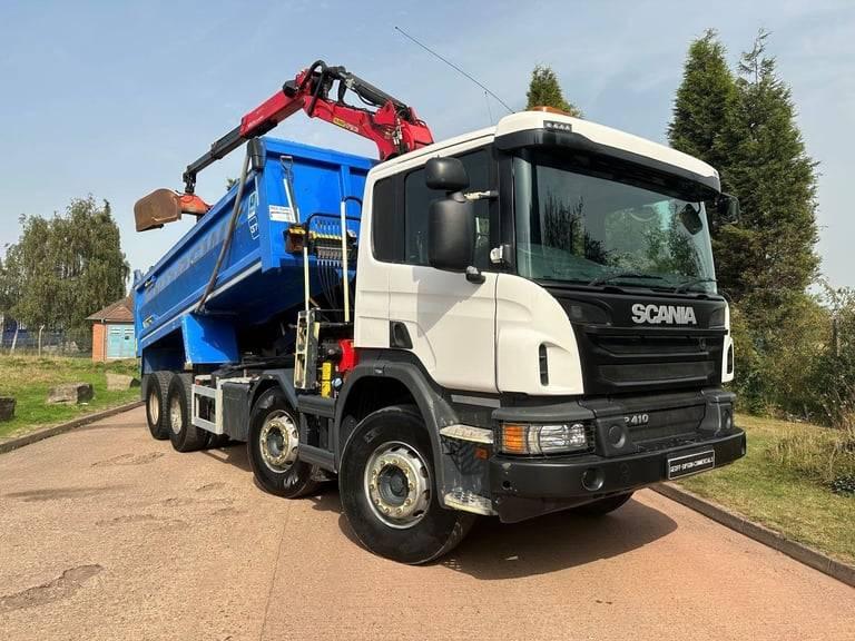 ZappAds: 2016 (16) SCANIA P410 8X4 TIPPER GRAB, EPSILON M125 CRANE, EURO 6