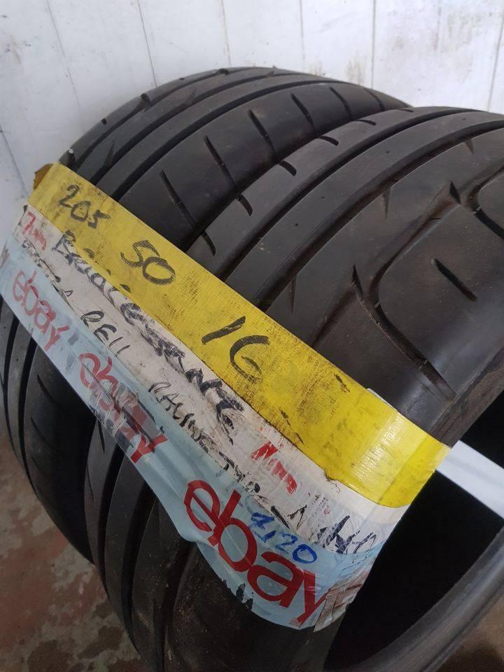 ZappAds: 205 50 16 Bridgestone Racing Tyres Matching pair ONLY £80fitted and balanced open 7 ...