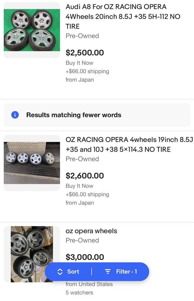 ZappAds: 5x114 super rare 2pcs 20” oz opera alloy wheels mercedes ...