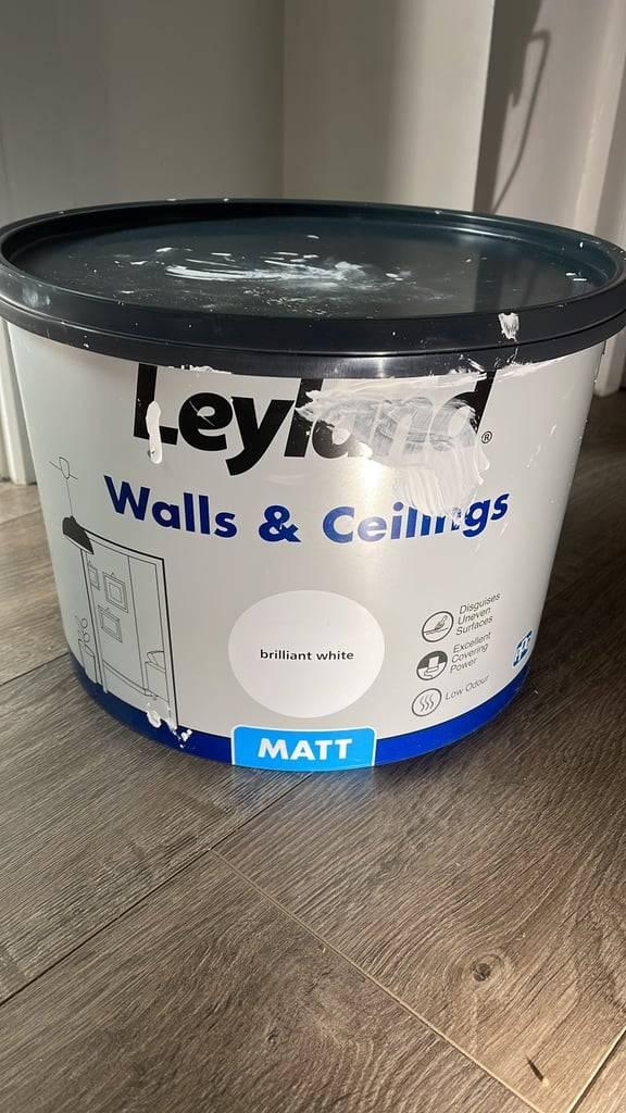 ZappAds: Leyland white Matt ceiling and wall paint