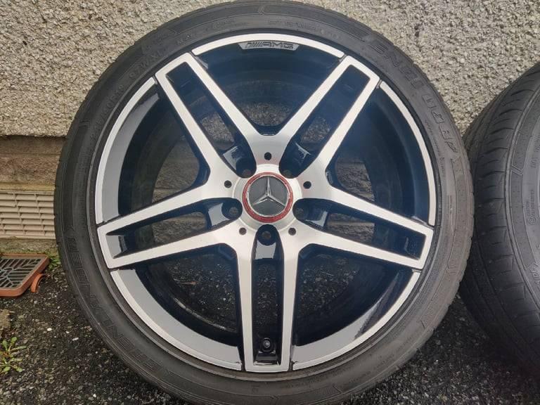 ZappAds: Professionally refurbished Genuine Mercedes AMG 18 inch Diamond cut wheels.