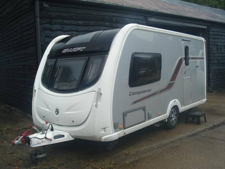 ZappAds: R&K CARAVANS 2011 SWIFT CONQUEROR 480/2 END BATHROOM, MOTOR MOVER,